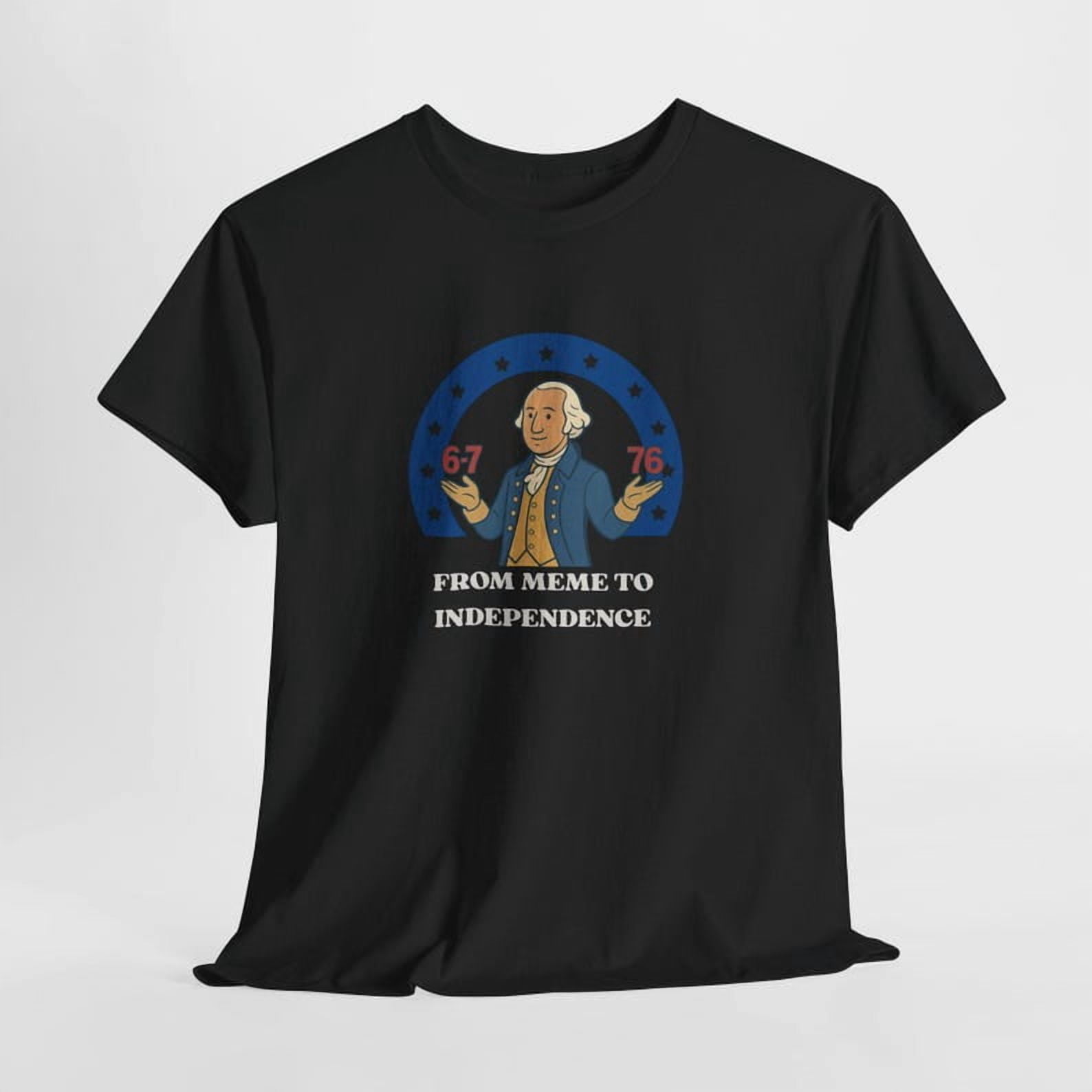 George Washington Meme Shirt: 1776 Independence Day Cartoon Tee ...