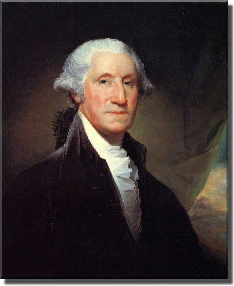 George Washington Portrait by Gilbert Stuart, Wall Picture Art on ...