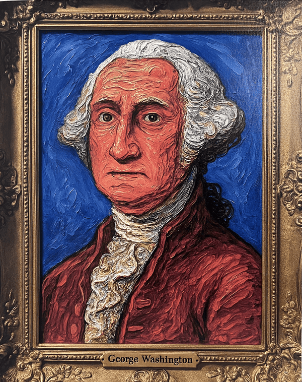 George Washington - Print on Canvas by Serg Graff, Surreal Pop Art Portrait - Walmart.com