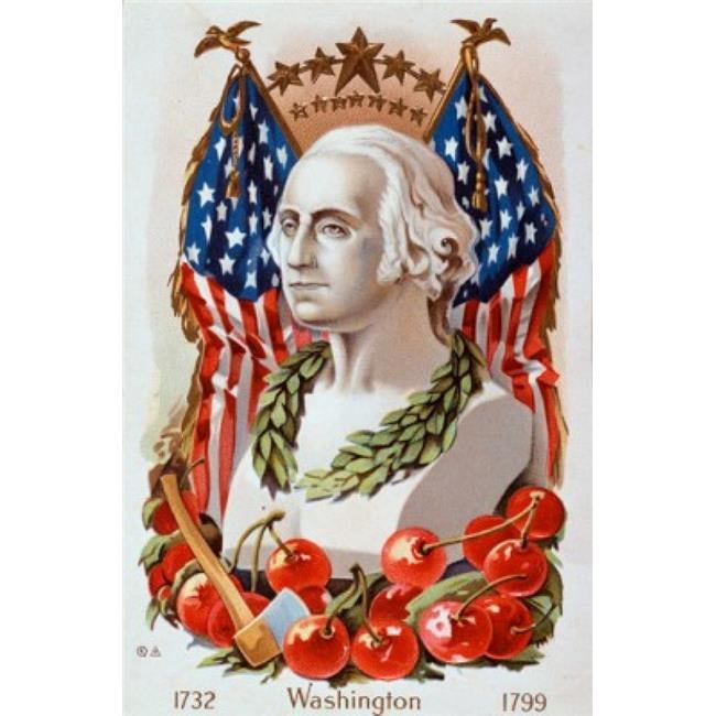 George Washingtons Birthday Nostalgia Cards Poster Print - 18 x 24 in ...