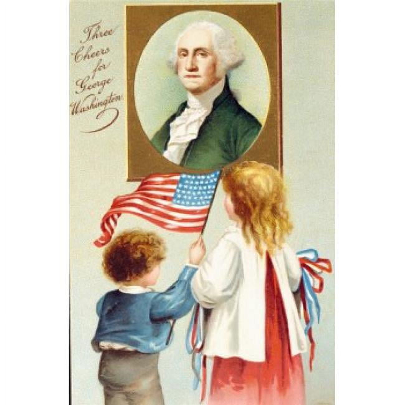 George Washingtons Birthday Nostalgia Cards Poster Print - 18 x 24 in ...
