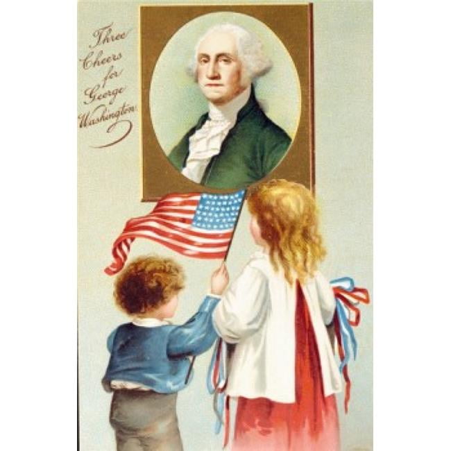 George Washingtons Birthday Nostalgia Cards Poster Print - 18 x 24 in ...
