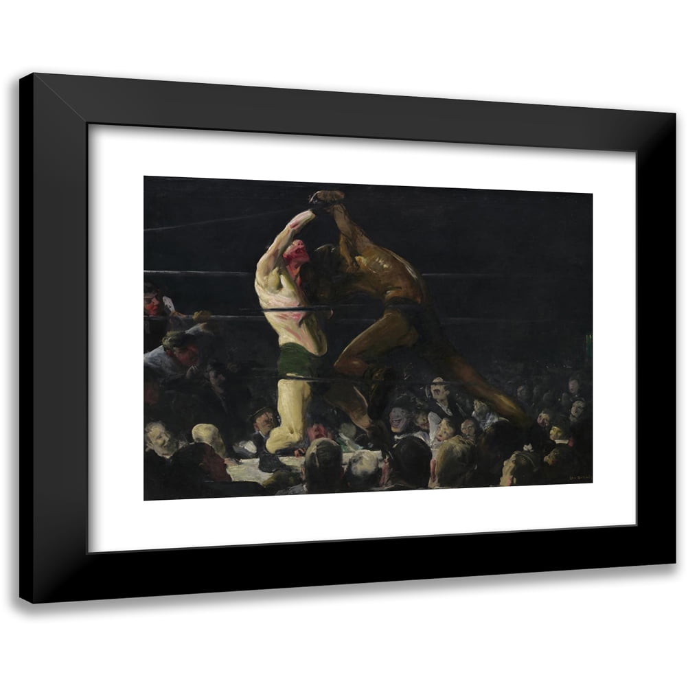 George Wesley Bellows 24x18 Black Modern Framed Museum Art Print Titled ...