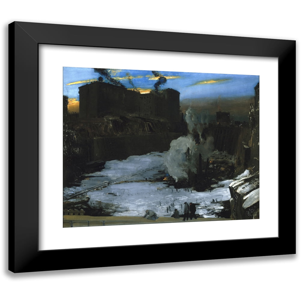 George Wesley Bellows 24x20 Black Modern Framed Museum Art Print Titled ...
