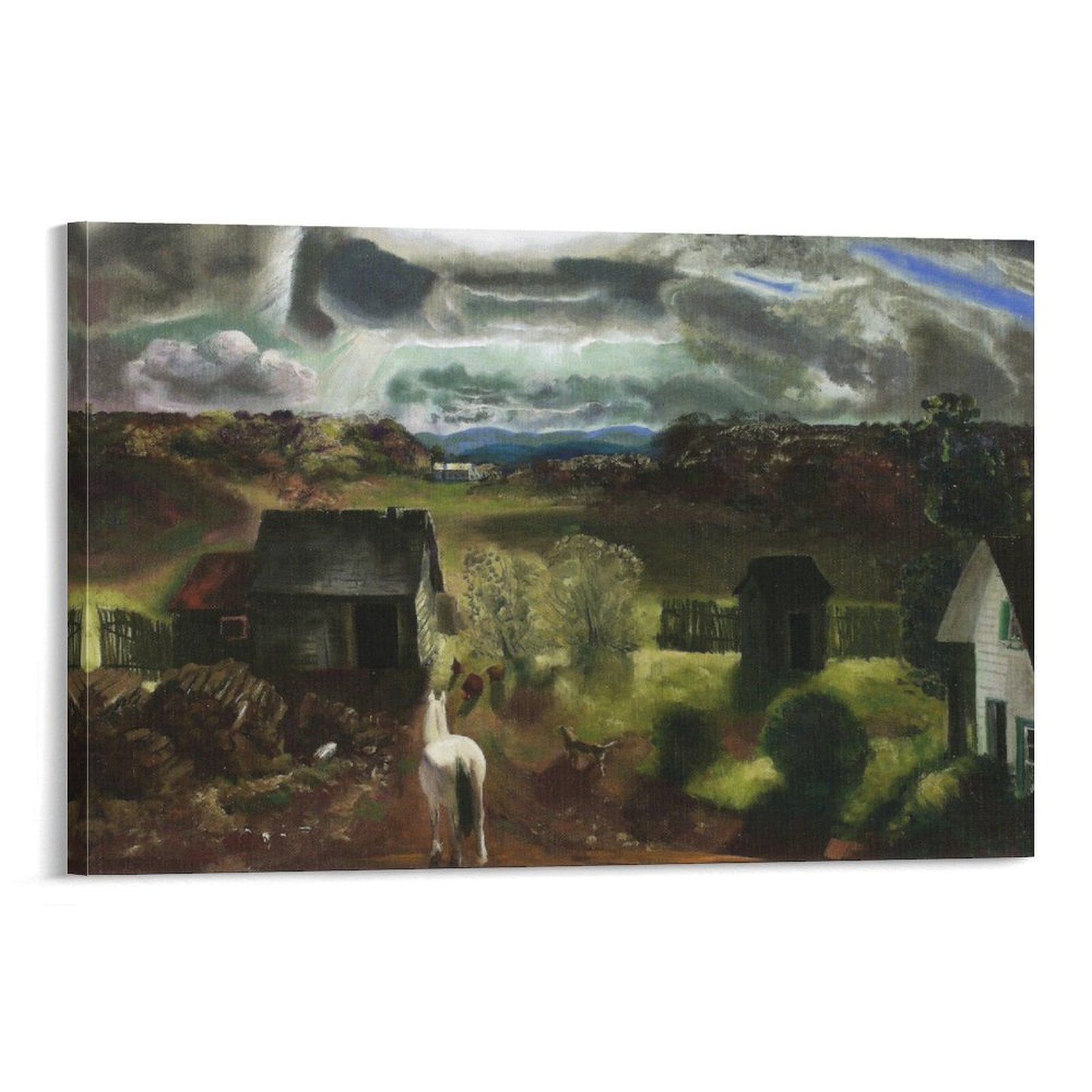 George Wesley Bellows's White Horse Poster Picture Print Wall Art ...