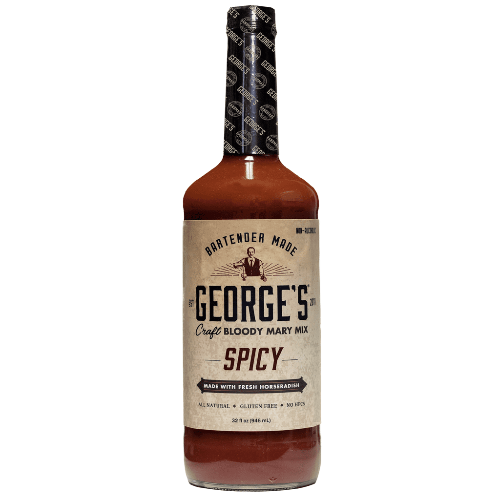 George’s Beverage Company Spicy Bloody Mary Mix - 1L Bottle - Gluten ...