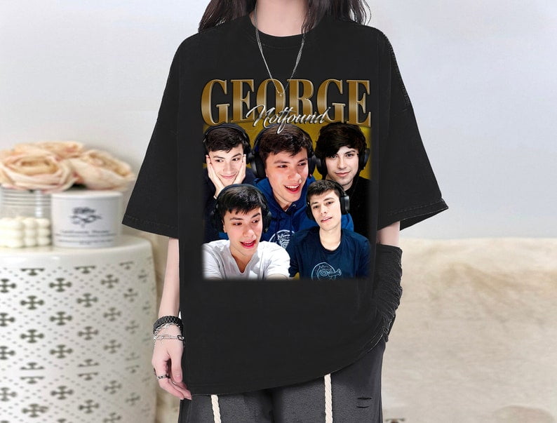 GeorgeNotFound Character T-Shirt, GeorgeNotFound Shirt, GeorgeNotFound ...