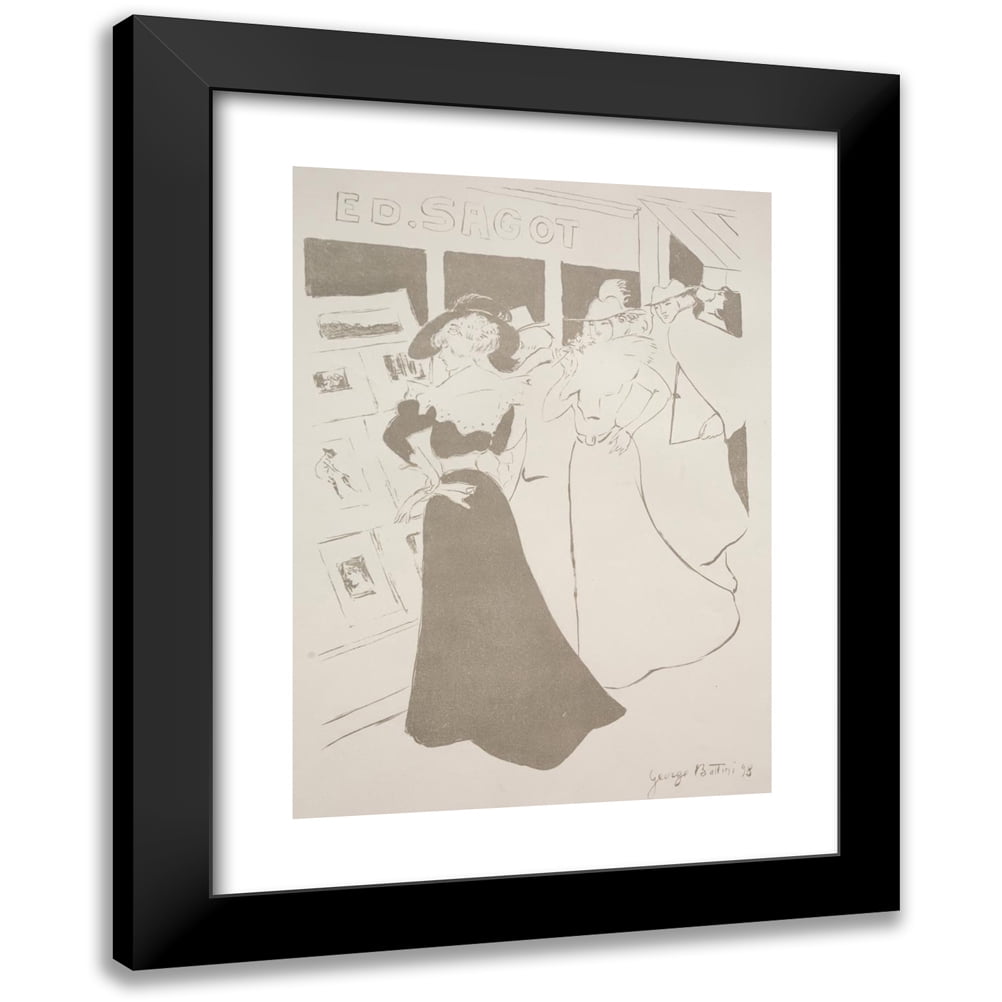 Georges Alfred Bottini 14x18 Black Modern Framed Museum Art Print ...