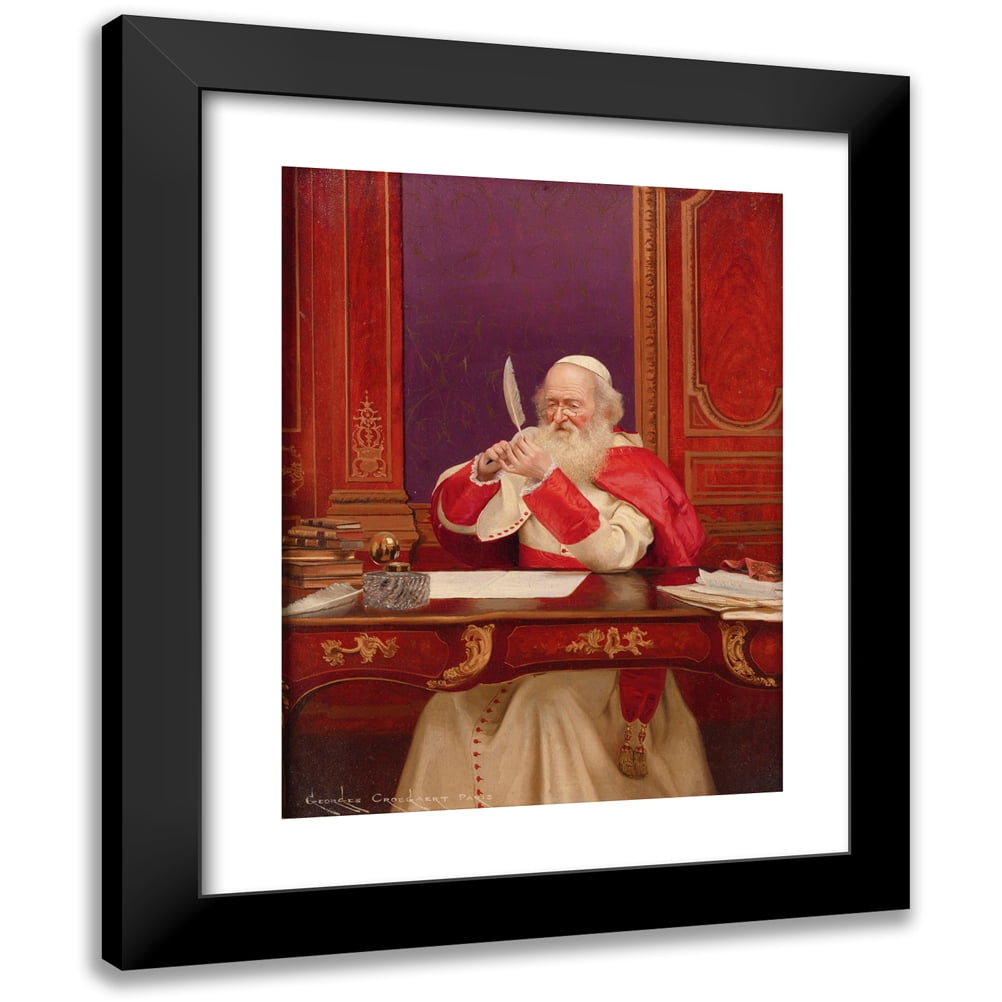 Georges Croegaert 12x14 Black Modern Framed Museum Art Print Titled ...