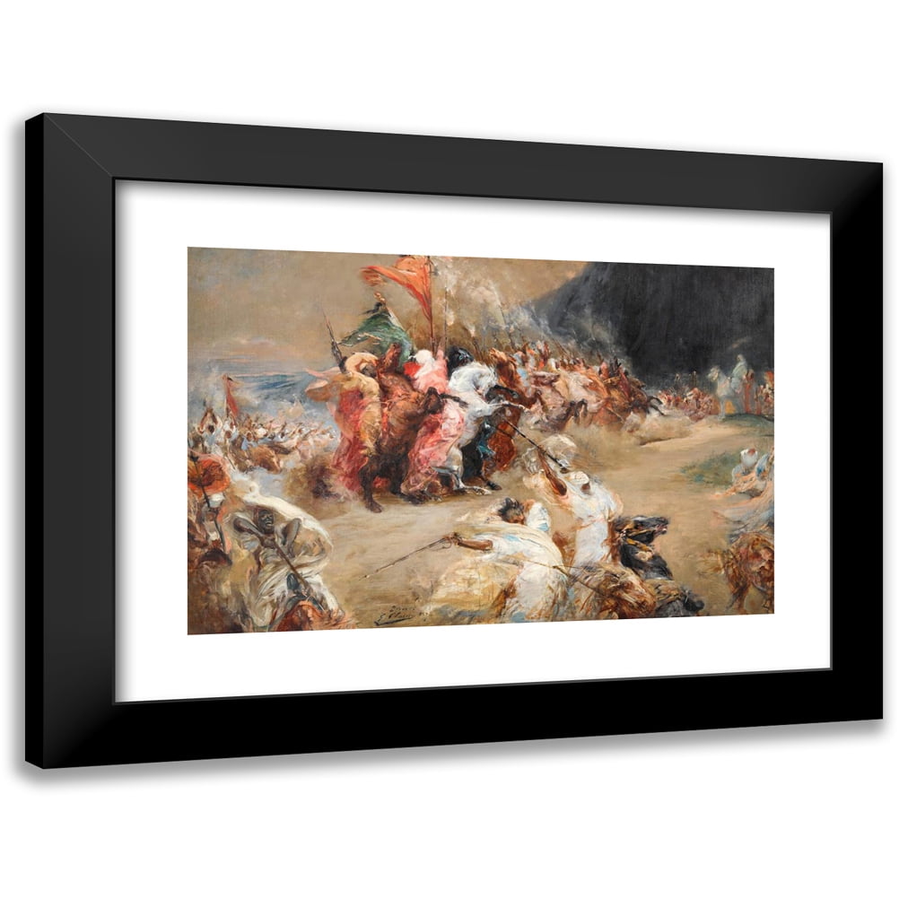 Georges Jules Victor Clairin 24x17 Black Modern Framed Museum Art Print Titled - Fantasy (1894 ...
