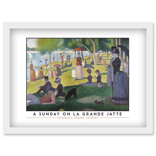 Georges Pierre Seurat A Sunday On La Grande Jatte Painting Artwork ...