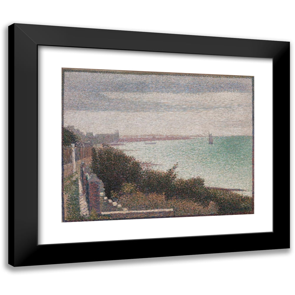 Georges Seurat 14x12 Black Modern Framed Museum Art Print Titled ...