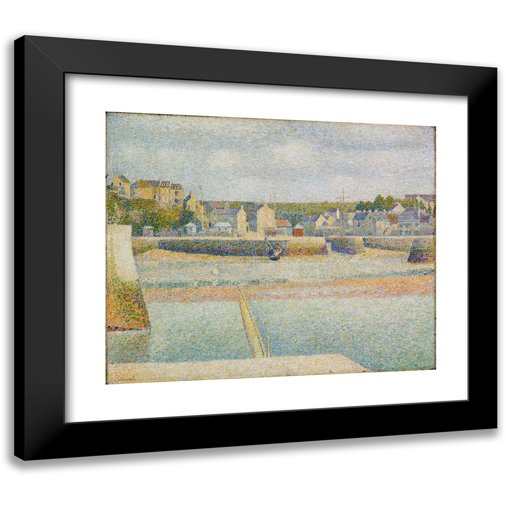 Georges Seurat 17x15 Black Modern Framed Museum Art Print Titled - Port ...