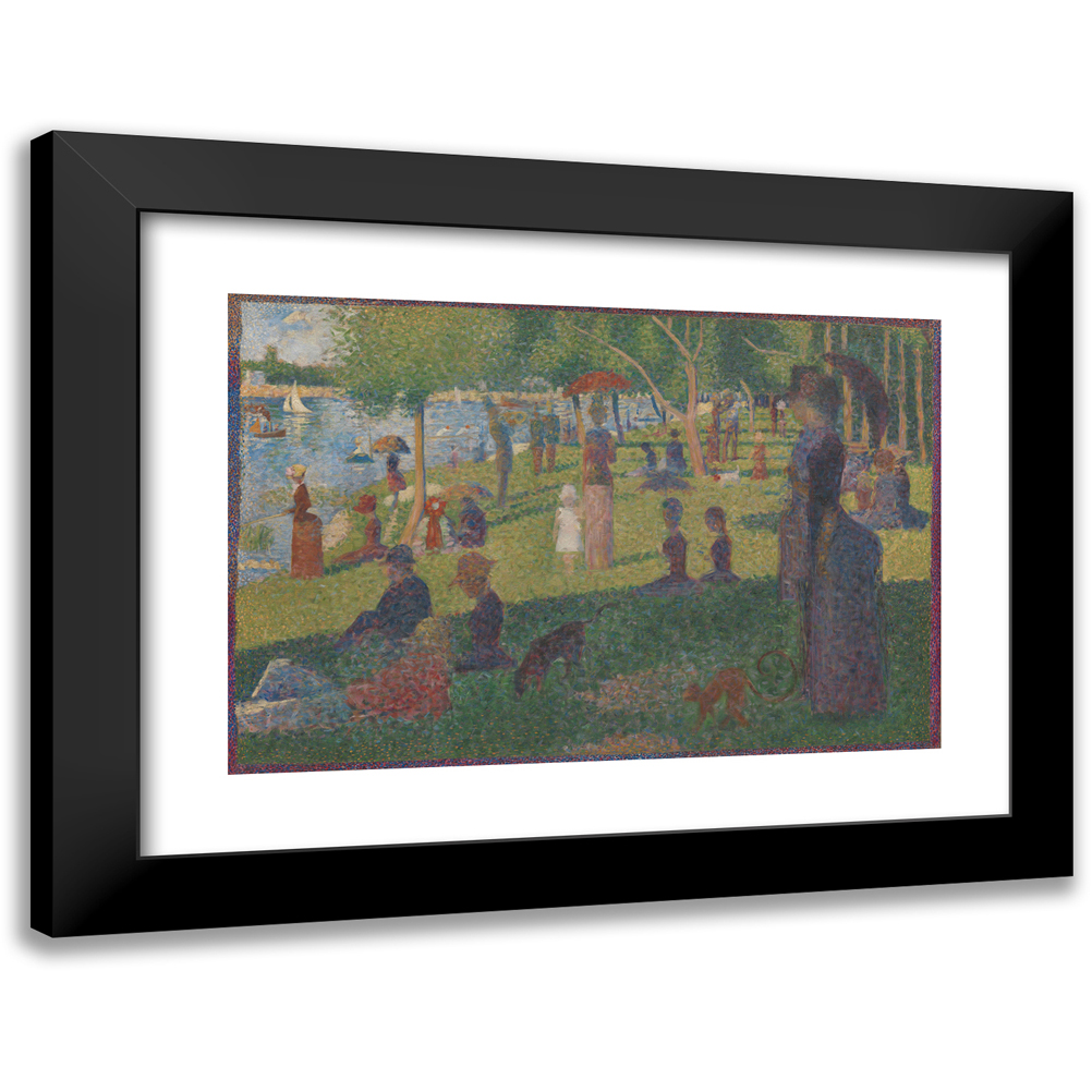 Georges Seurat 18x13 Black Modern Framed Museum Art Print Titled ...