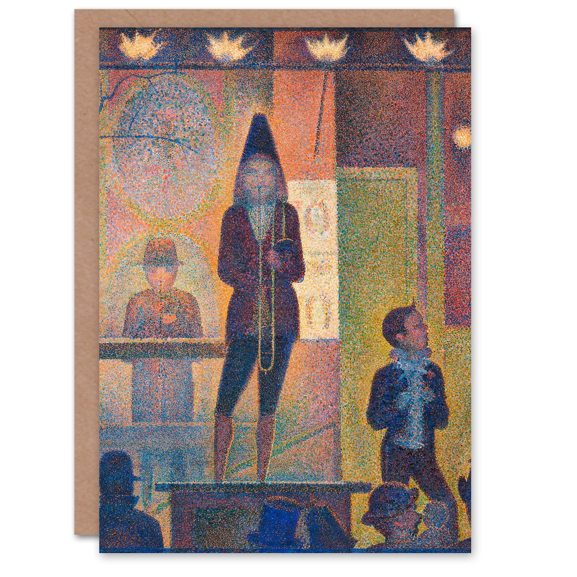 Georges Seurat Art Card Circus Sideshow Parade de Cirque - Walmart.com
