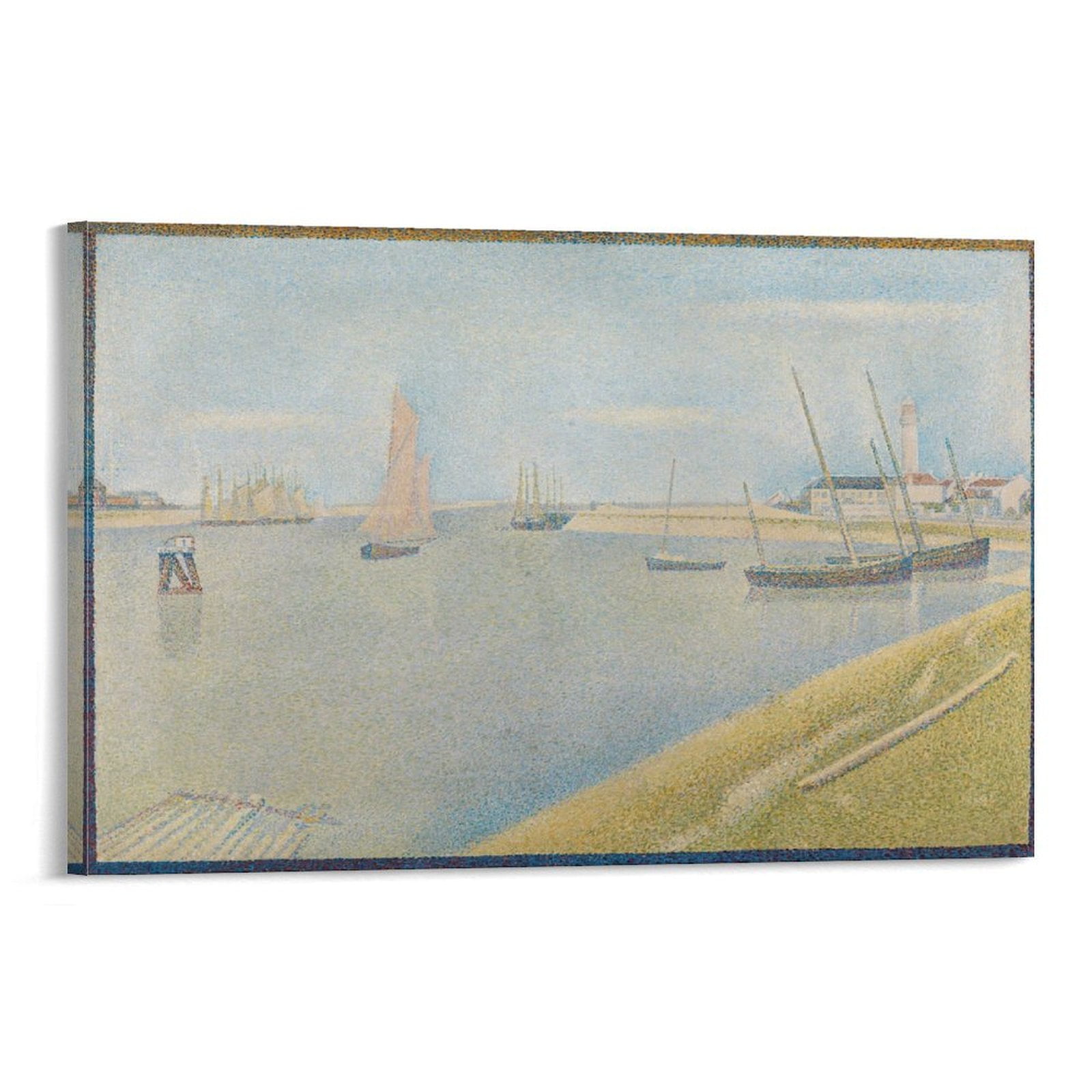 Georges Seurat in The Direction of The Sea Stippling Oil Painting ...