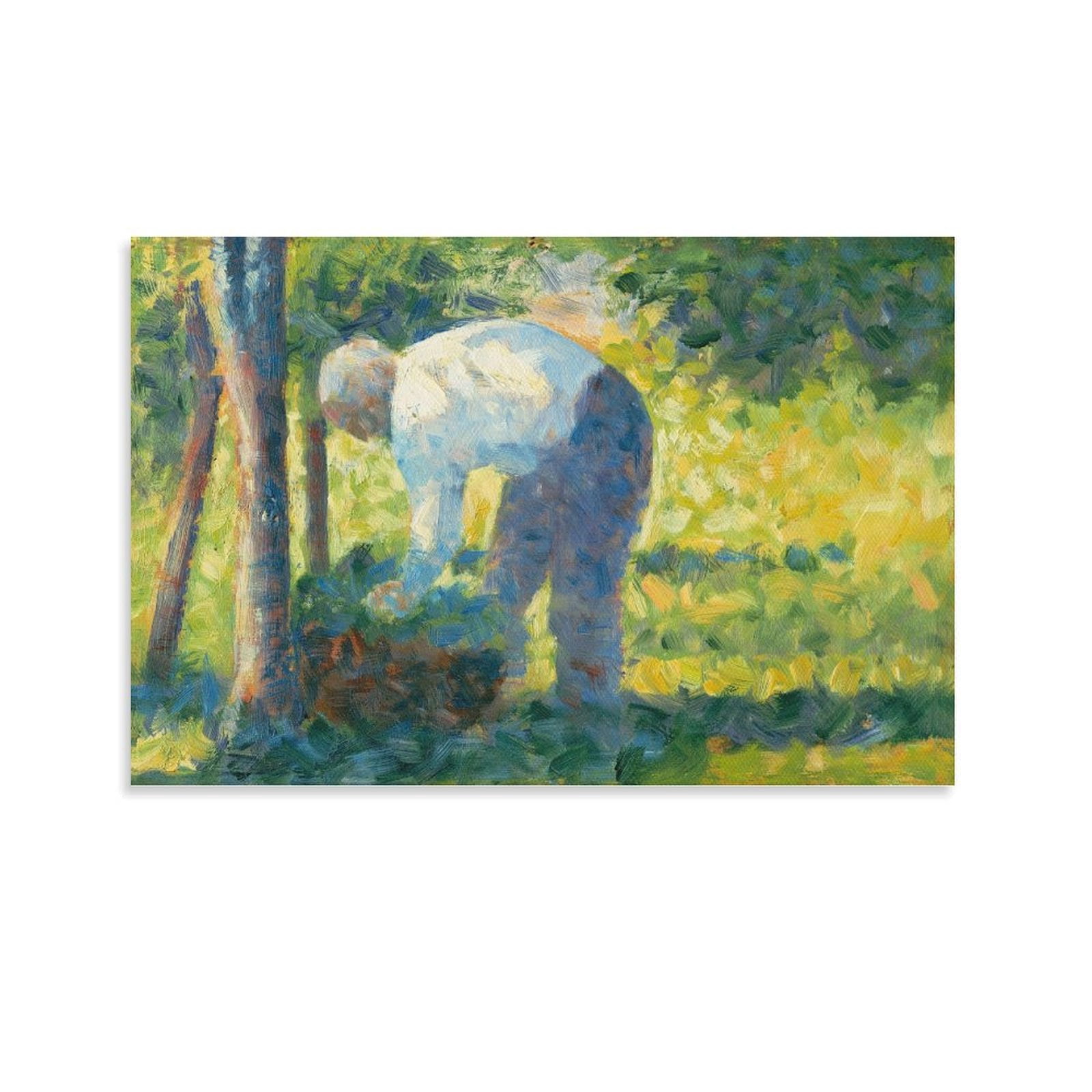 Georges Seurat The Gardener Stippling Oil Painting Adornment Picture ...