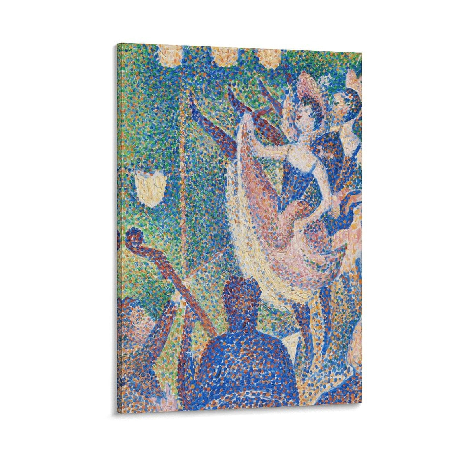 Georges Seurat Study for 'Le Chahut' Stippling Oil Painting Adornment ...