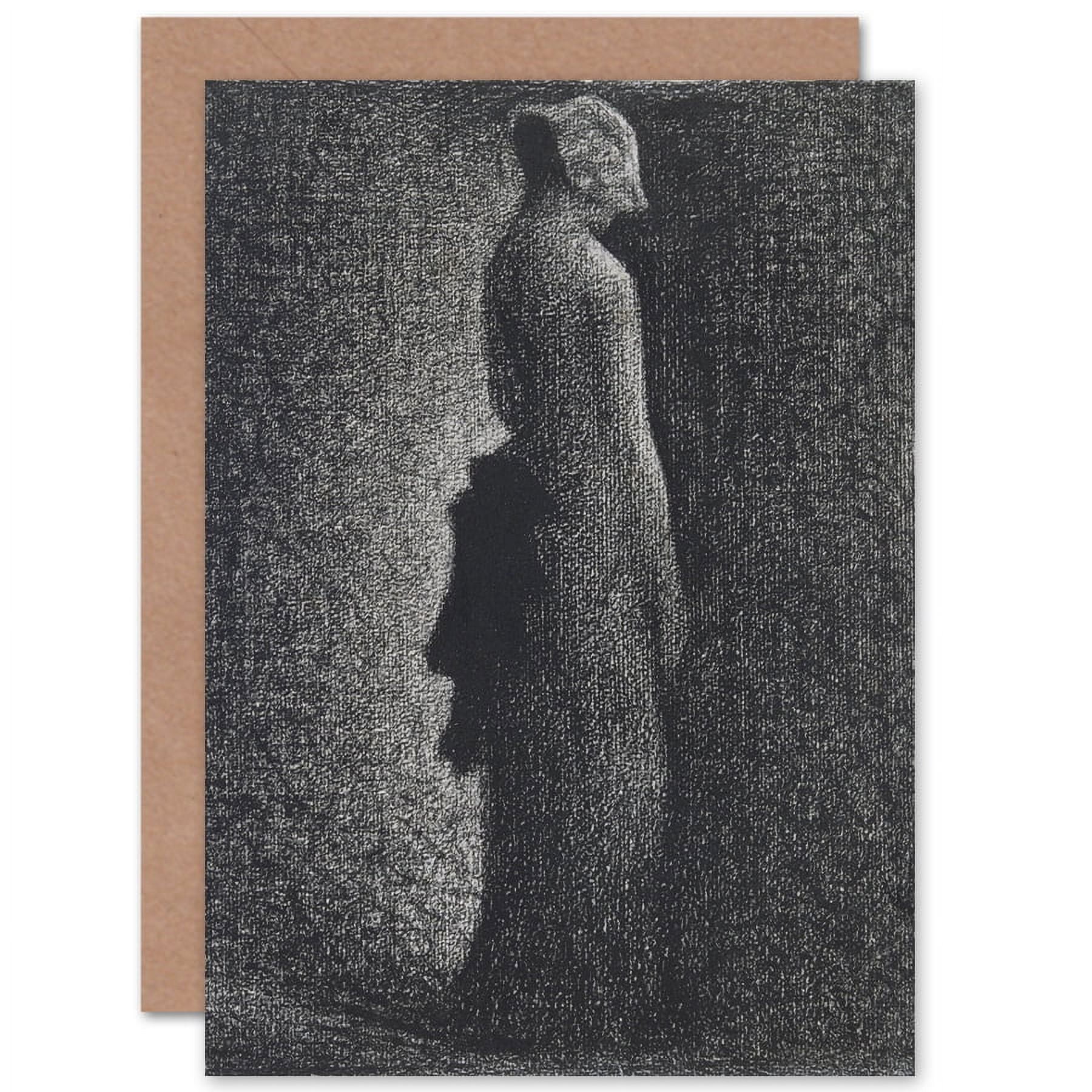 Georges Seurat The Black Bow Fine Art Greetings Card Plus Envelope ...