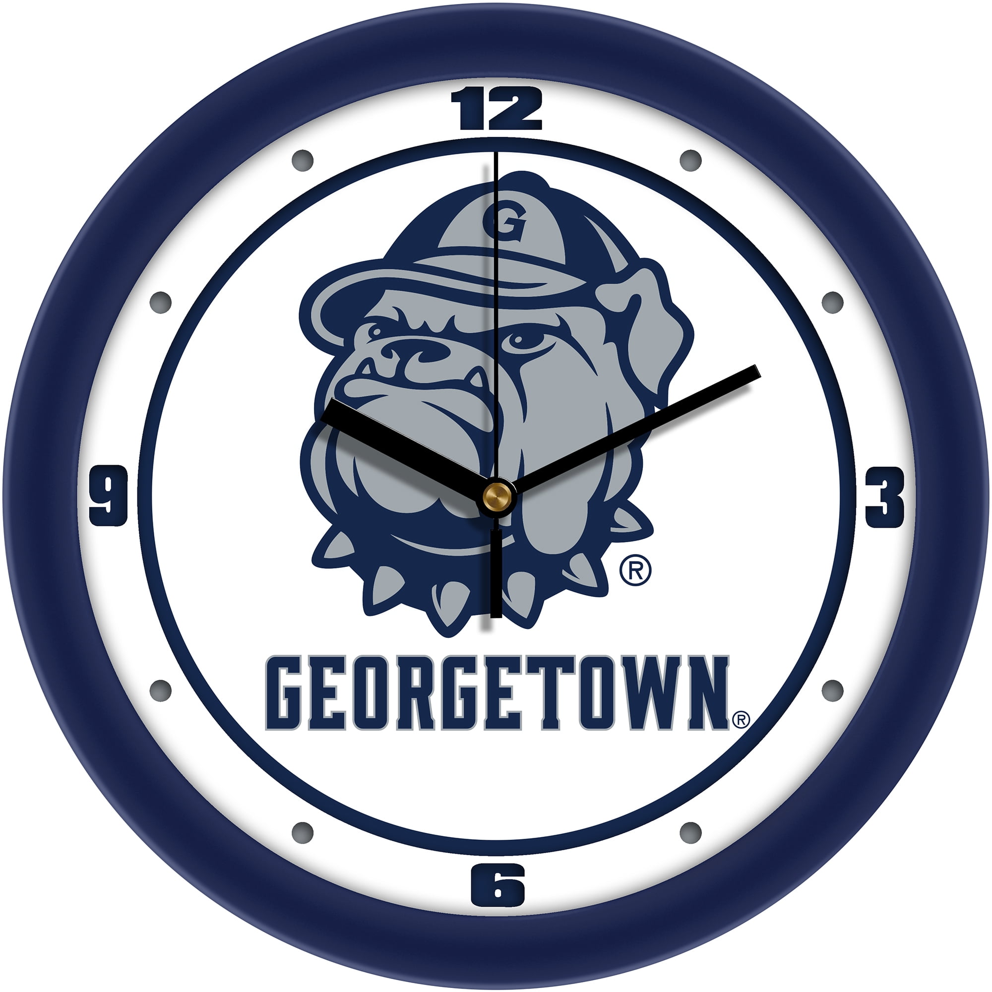 Georgetown Hoyas 11.5'' Suntime Premium Glass Face Traditional Logo ...