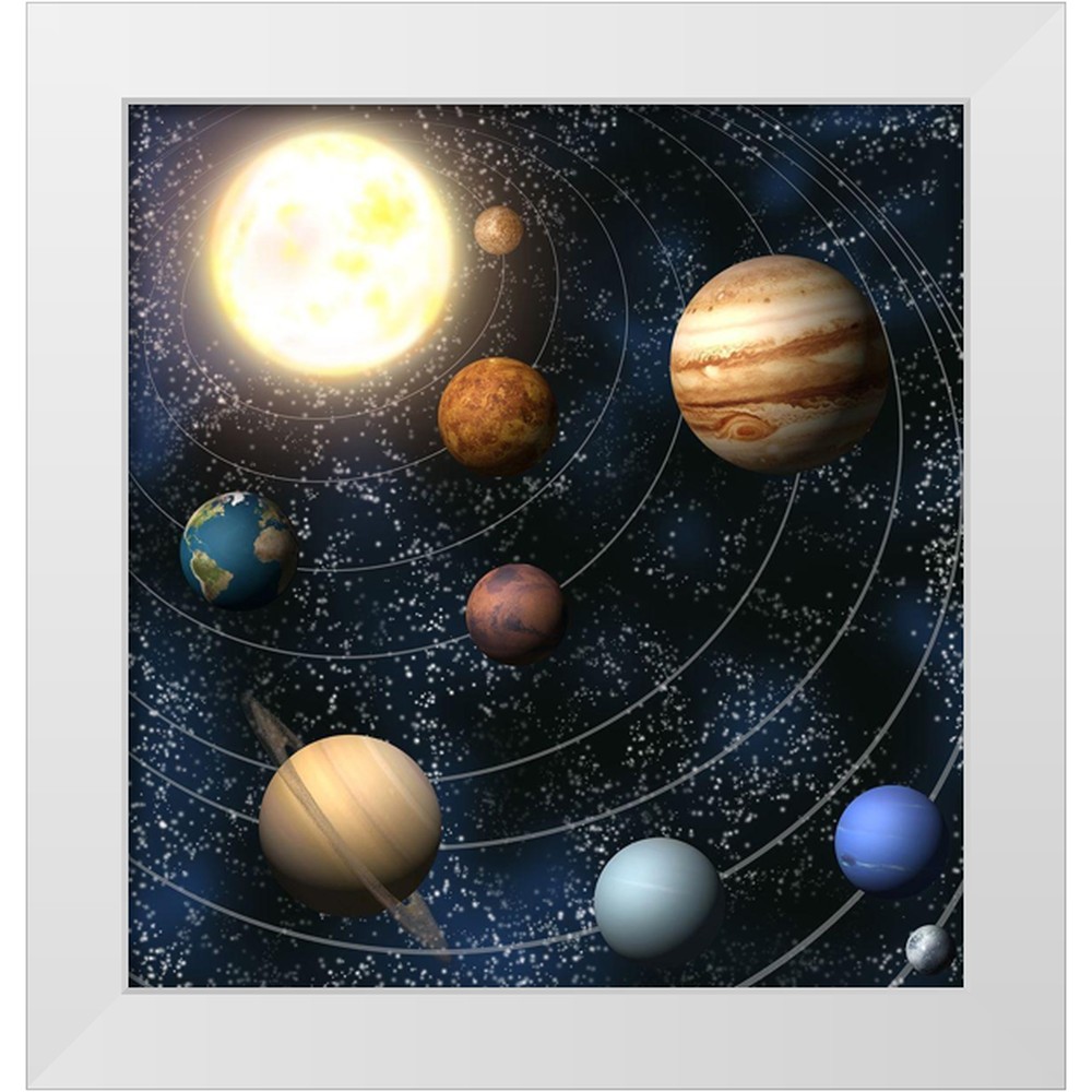 Georghiou, Christos 26x27 White Modern Wood Framed Museum Art Print ...