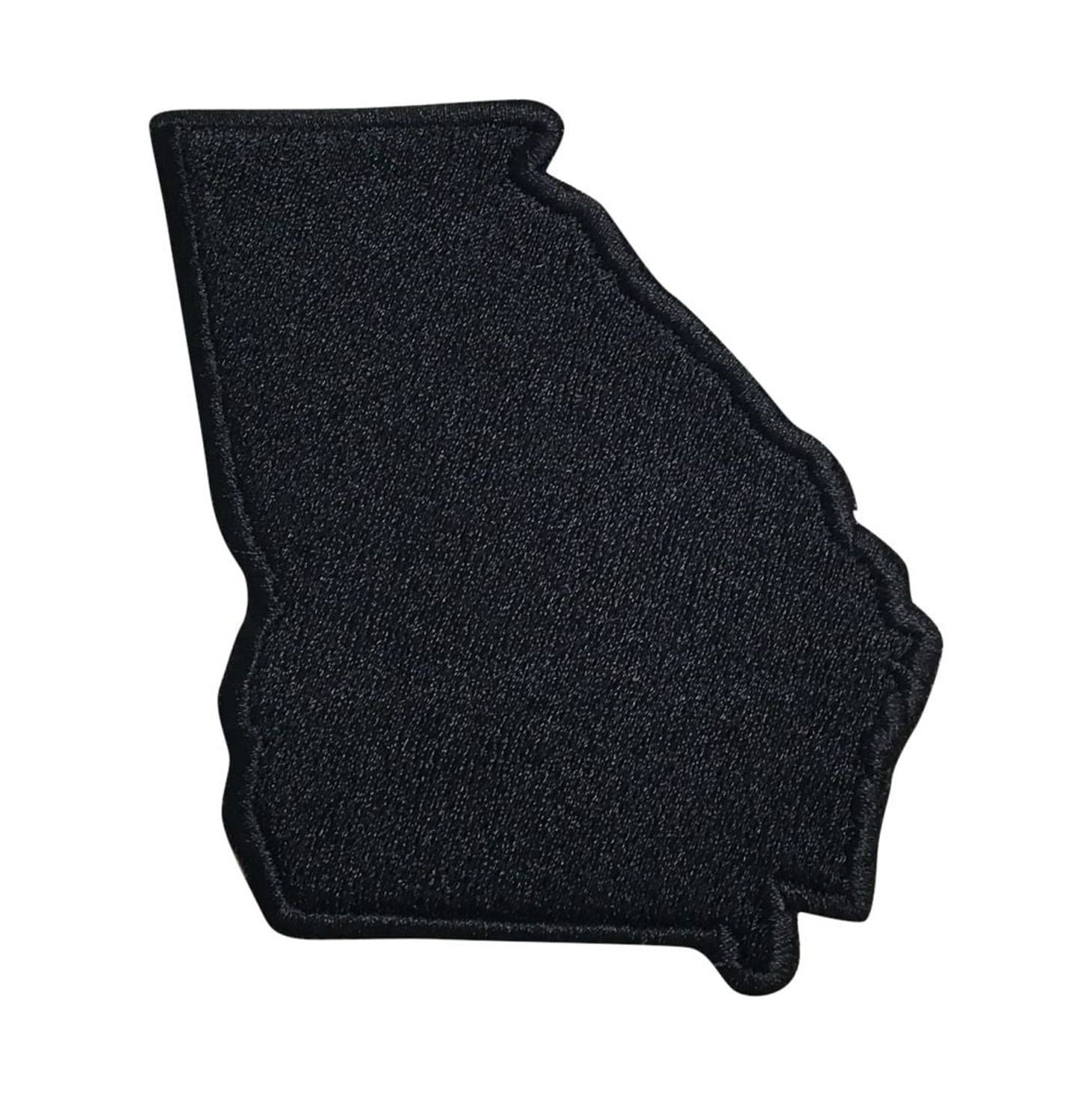 Georgia - Black - State - USA - Iron on Applique/Embroidered Patch ...