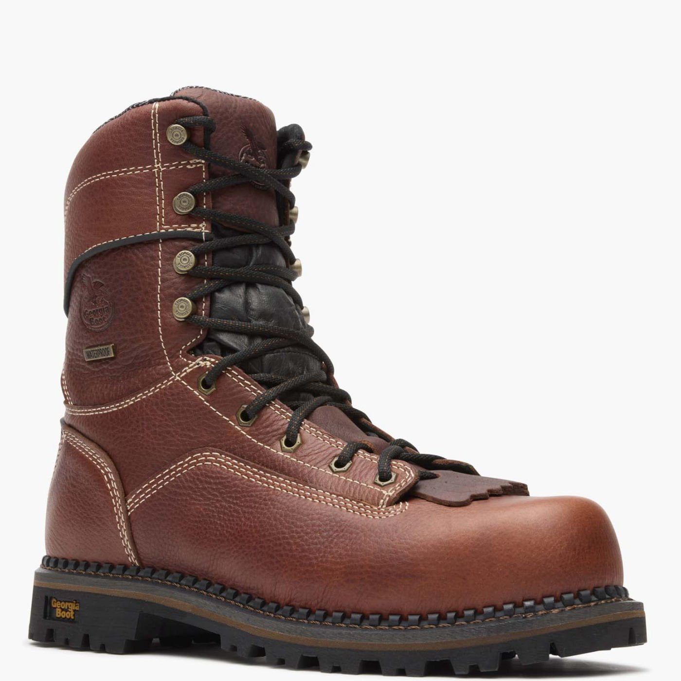 Georgia Boot AMP LT Logger Composite Toe Low Heel Waterproof Work Boot ...