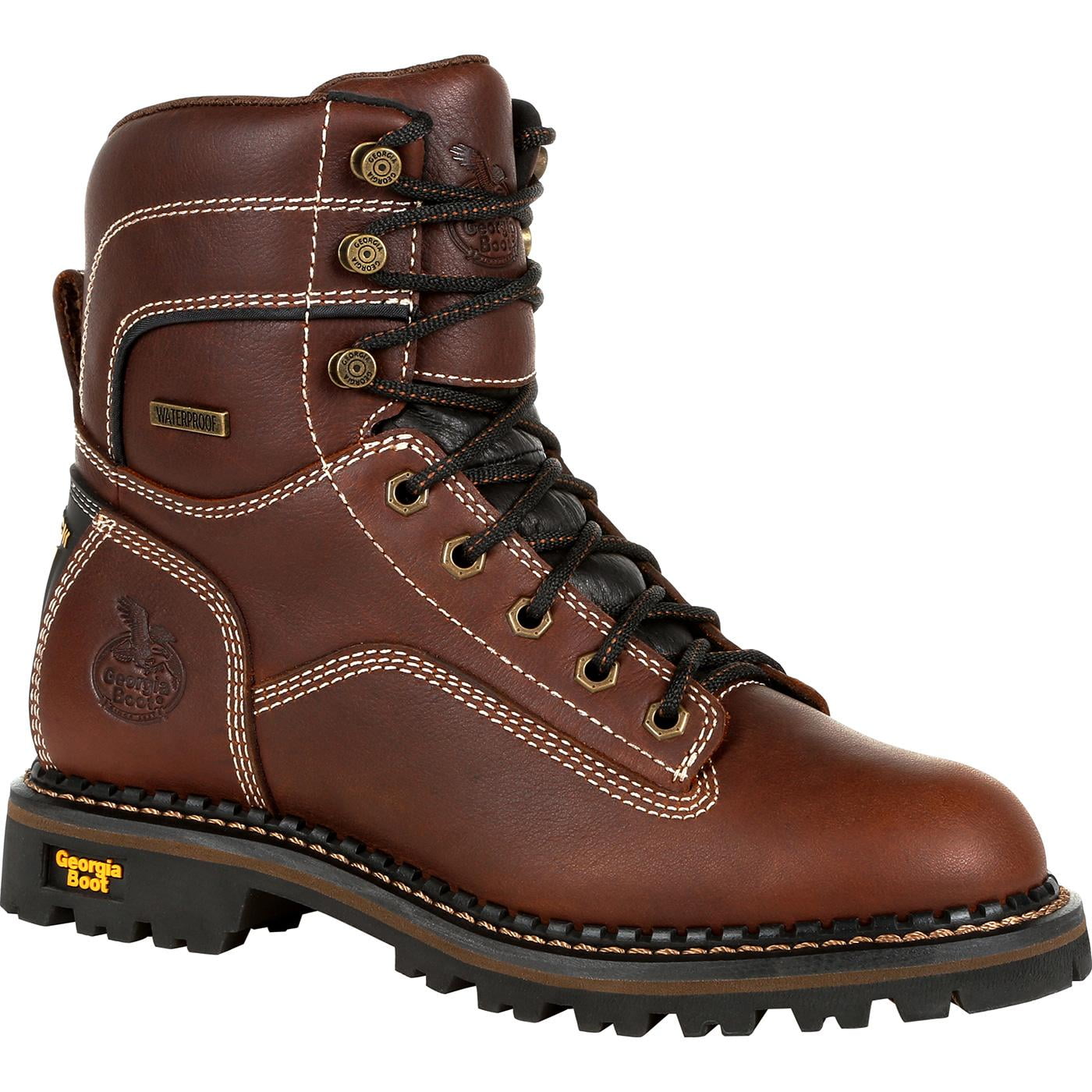 Georgia Boot AMP LT Logger Women's Waterproof Low Heel Logger Boot Size ...