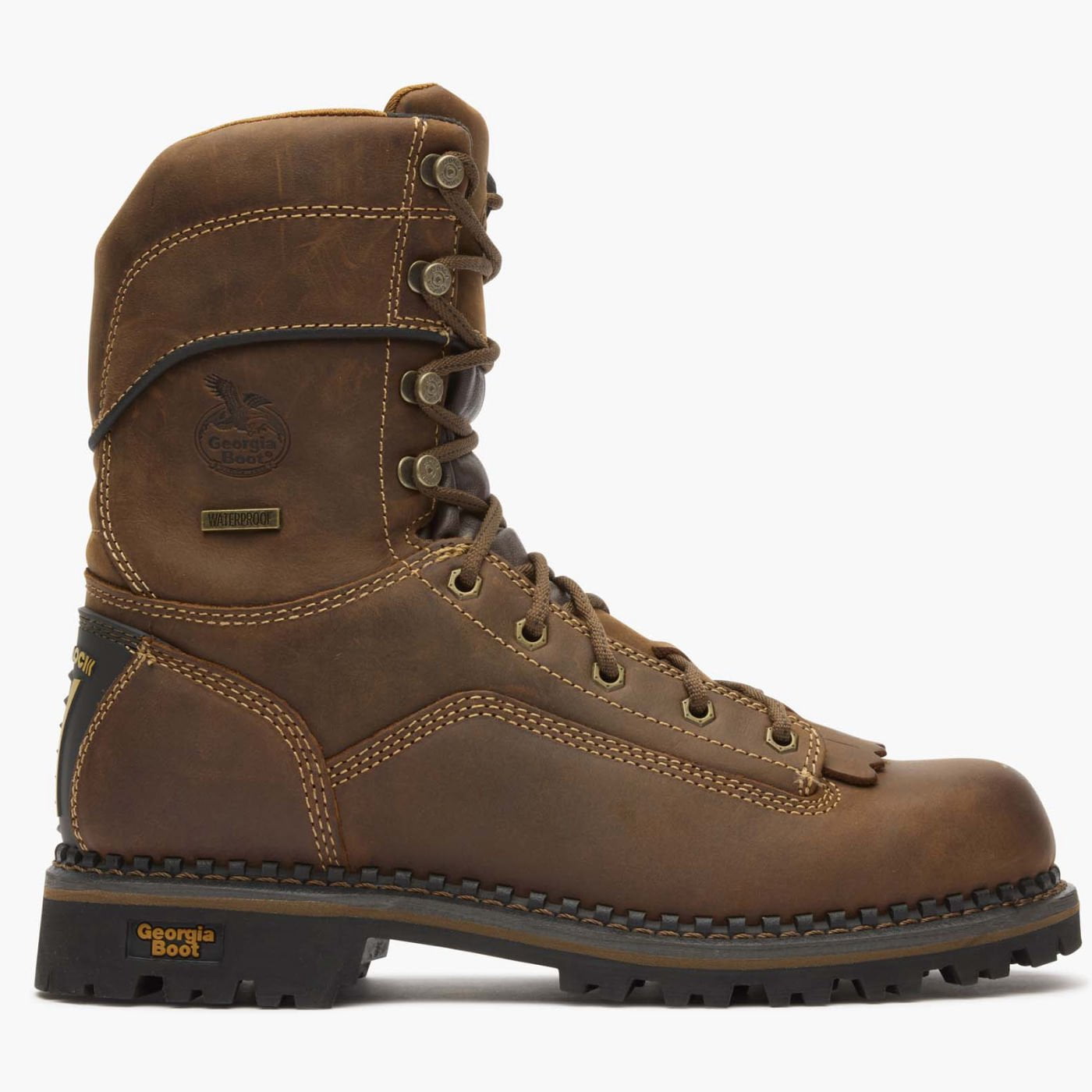 Georgia Boot AMP LT Low Heel Logger Waterproof Work Boot - Walmart.com