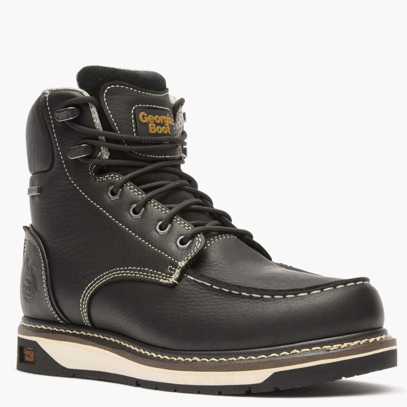 Georgia Boot AMP LT Wedge Waterproof Moc-Toe Work Boot - Walmart.com