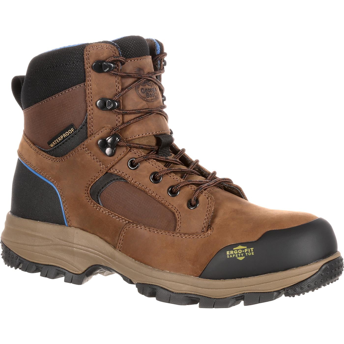Georgia Boot Blue Collar Composite Toe Waterproof Work Hiker - Walmart.com