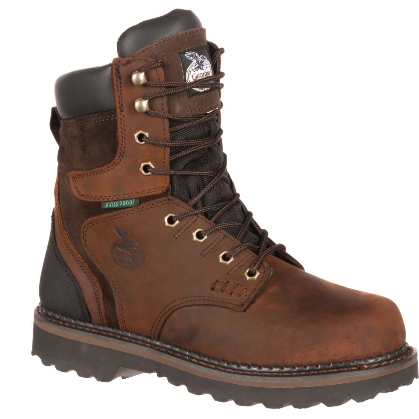 Georgia Boot Brookville Men's Leather Waterproof Work Boot Size 10.5(M ...