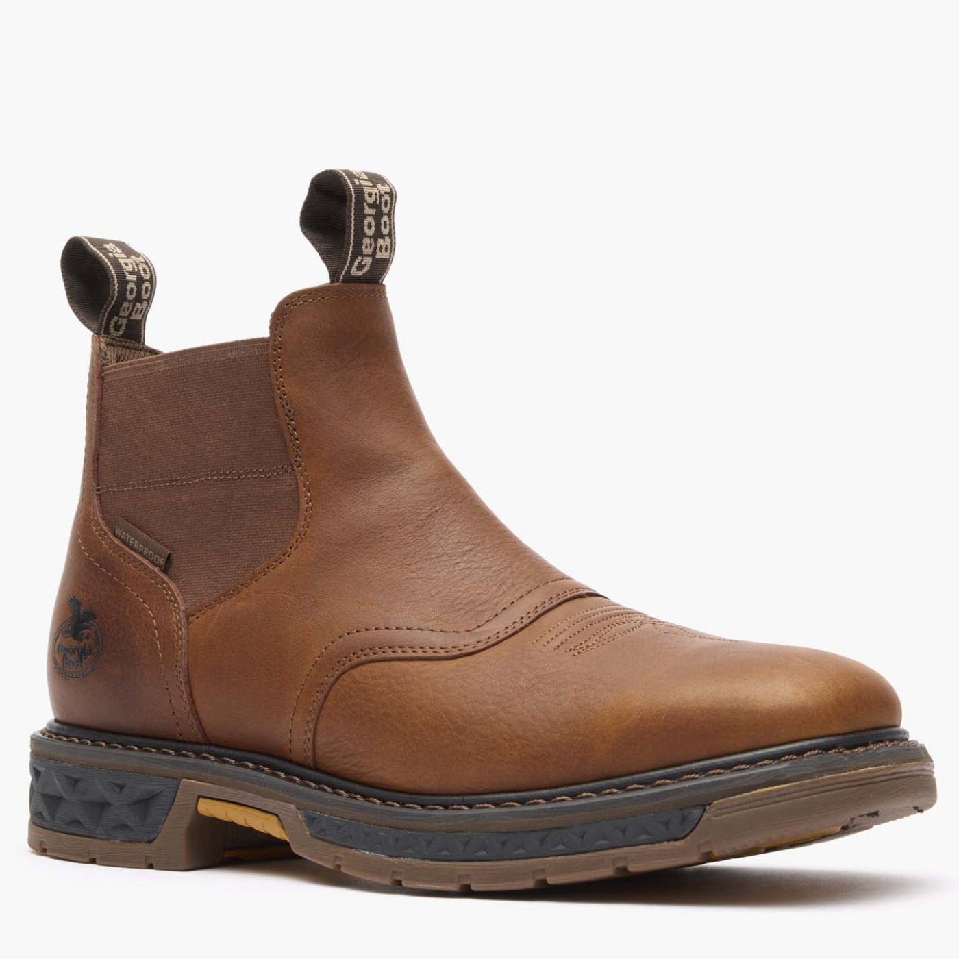 Georgia Boot Carbo-Tec LT Waterproof Chelsea Work Boot - Walmart.com