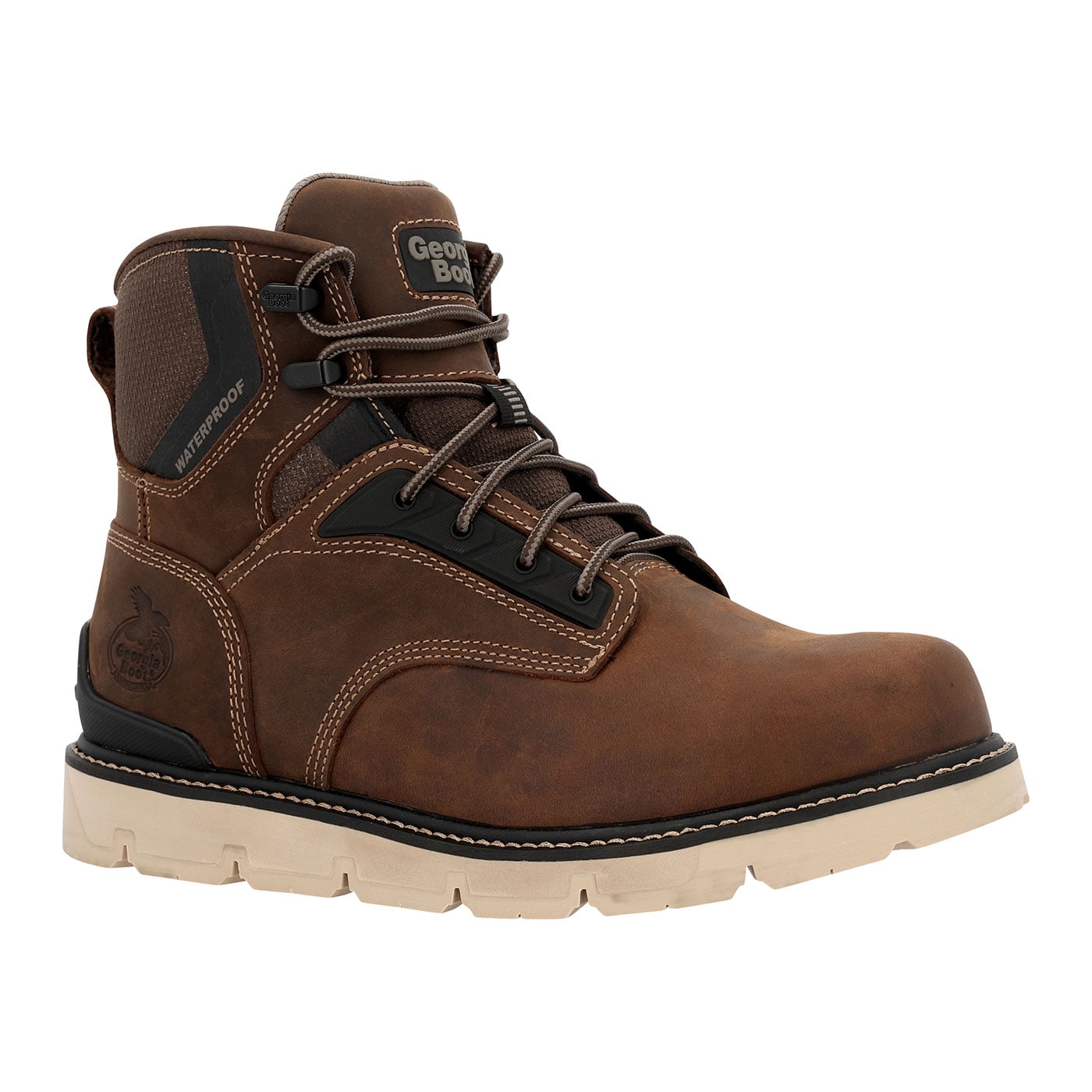 Georgia Boot Carbon Flex Wedge 6" Carbon Toe Work Boot - Walmart.com