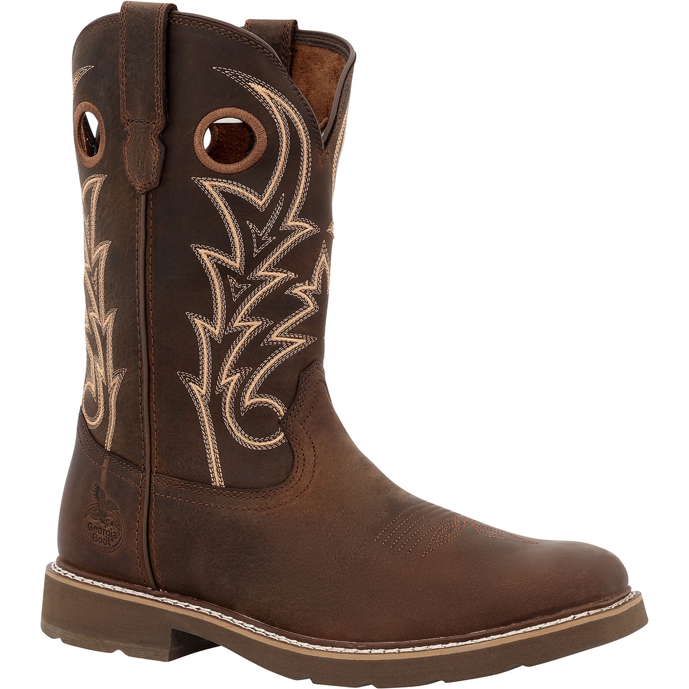 Georgia Boot Core 37 11" Western Pull-On Work Boot - Walmart.com