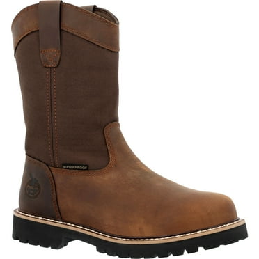 Justin Original Work Boots Men's Stampede Steel Toe Square Toe Boot ...