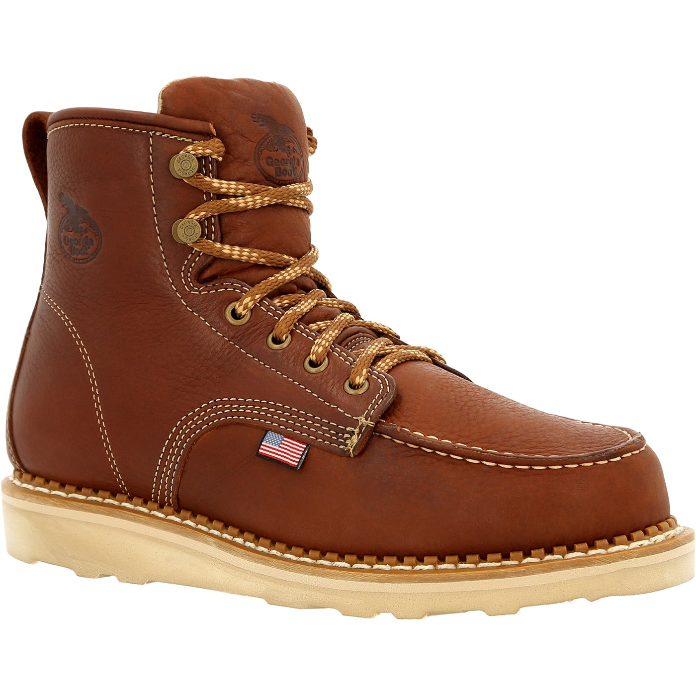 Georgia Boot Wedge Moc Toe Work Boot Size 10(W) - Walmart.com