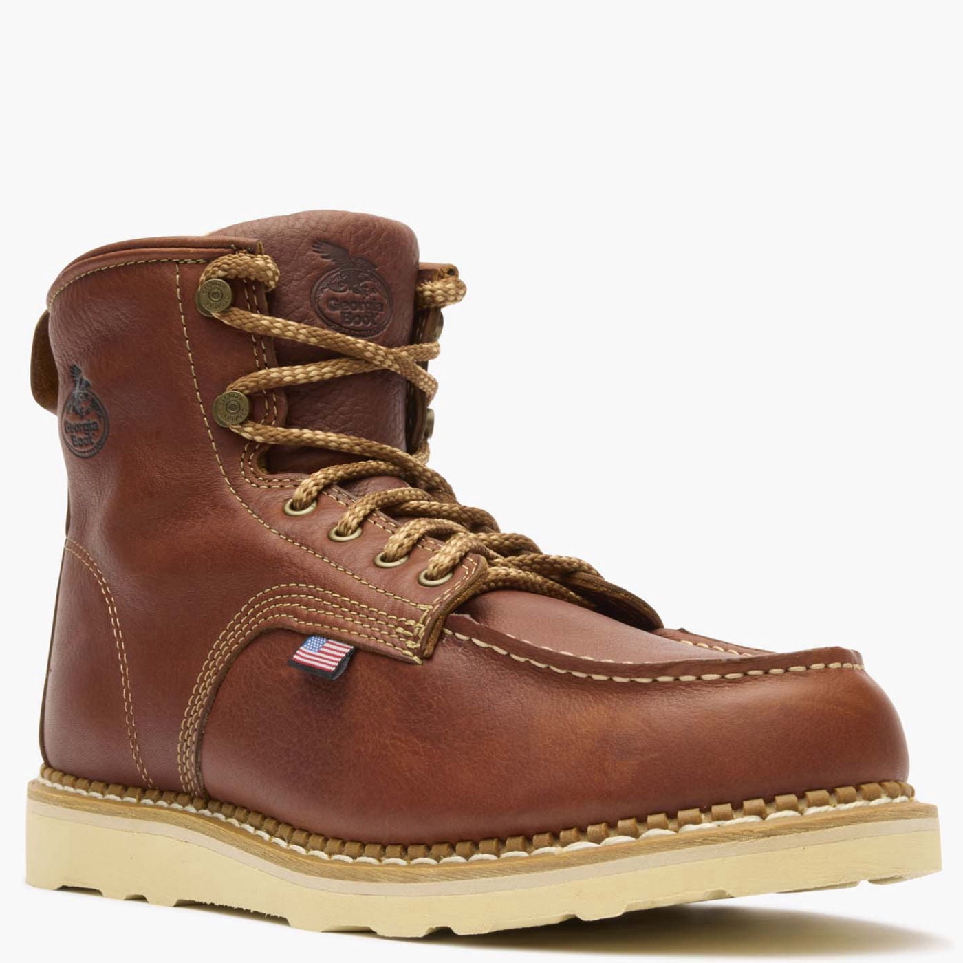 Georgia Boot Wedge Moc Toe Work Boot Size 10(W) - Walmart.com