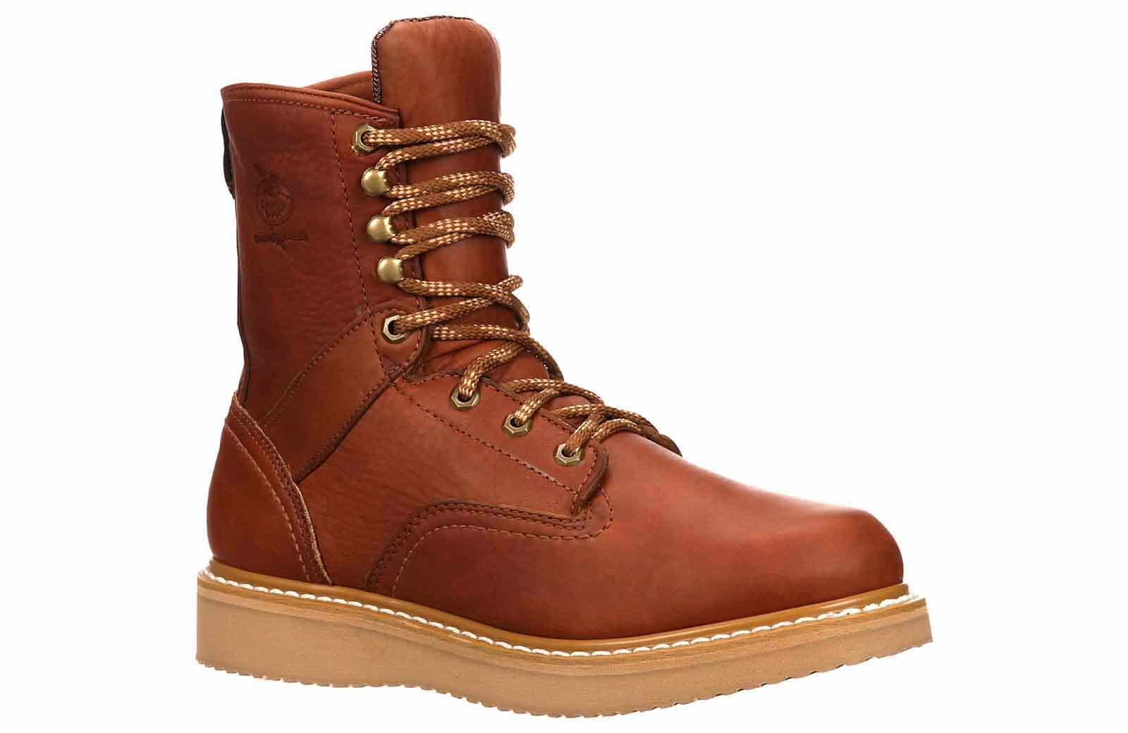 Georgia Boots Wedge 8-Inch Work Boot | G8152 Brown - Walmart.com