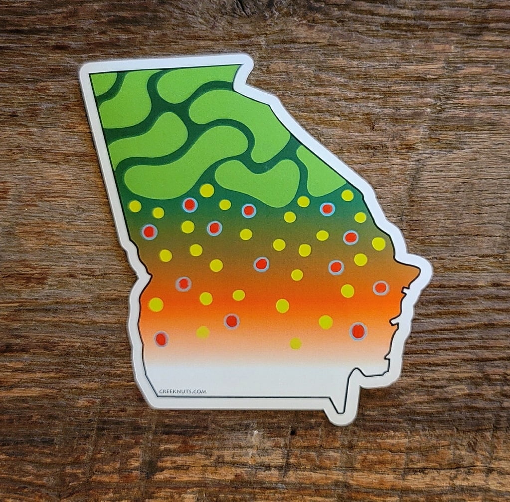 Georgia Brook Trout Skin Sticker Decal - Walmart.com