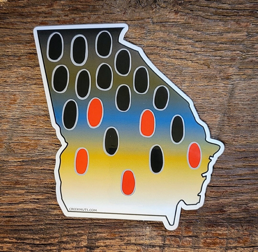 Georgia Brown Trout Skin Sticker Decal - Walmart.com