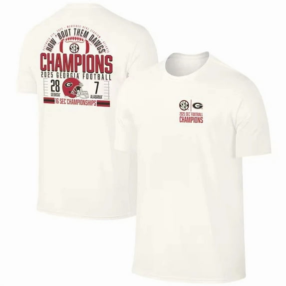 Georgia Bull.dogs 2025 Football Champions Score T-Shirt - Walmart.com