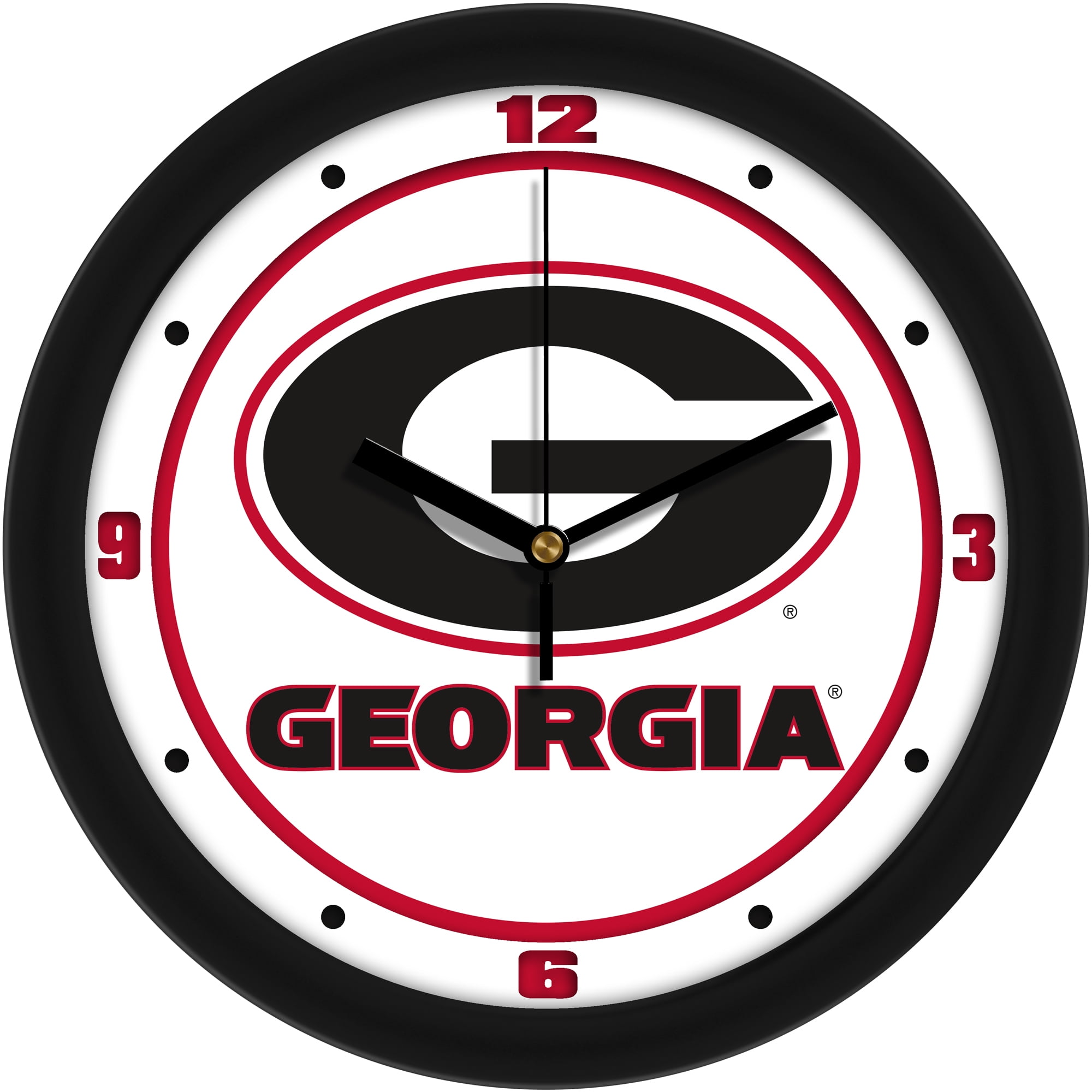 Georgia Bulldogs 11.5'' Suntime Premium Glass Face Traditional Logo ...
