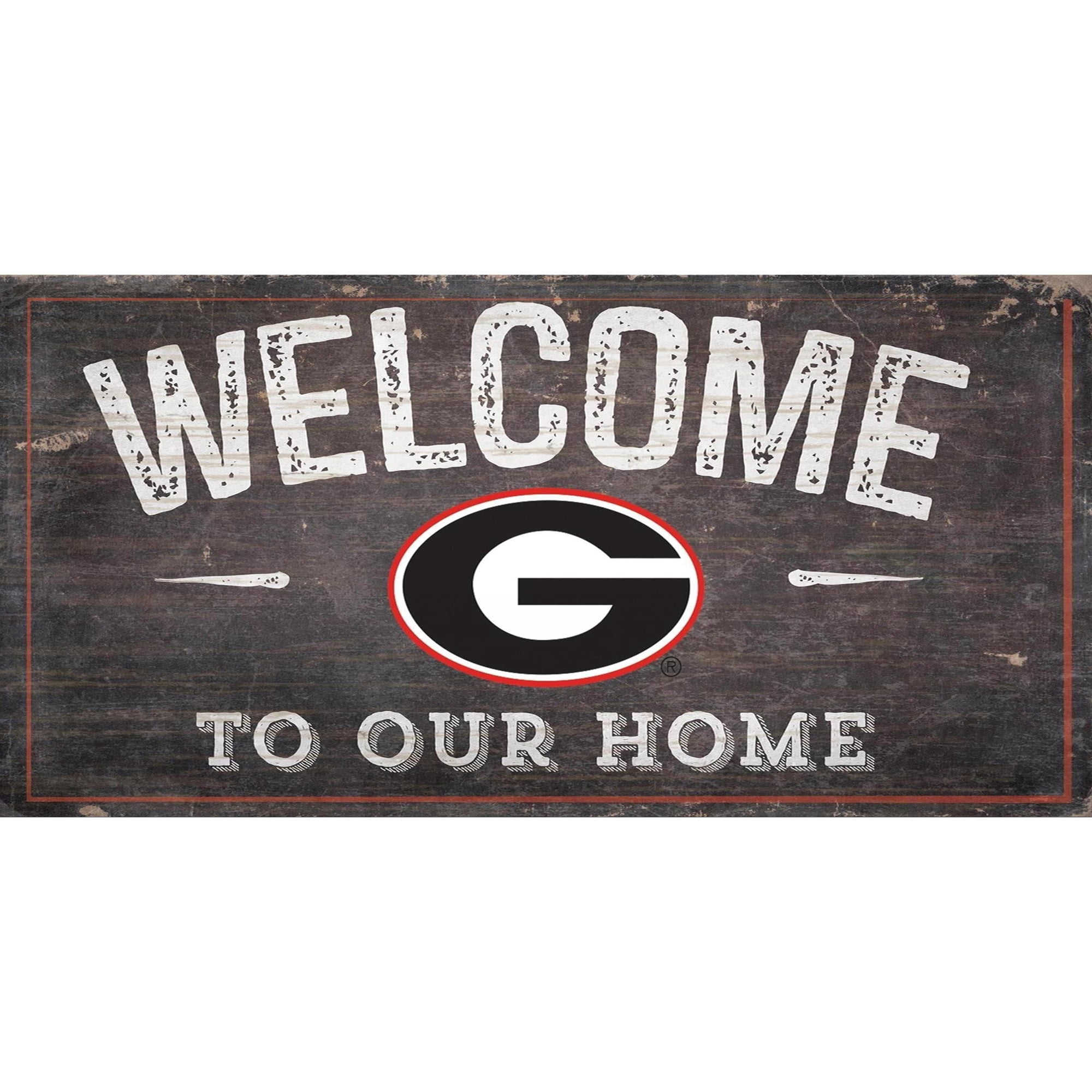 Georgia Bulldogs 11'' x 19'' Welcome To Our Home Sign - Walmart.com