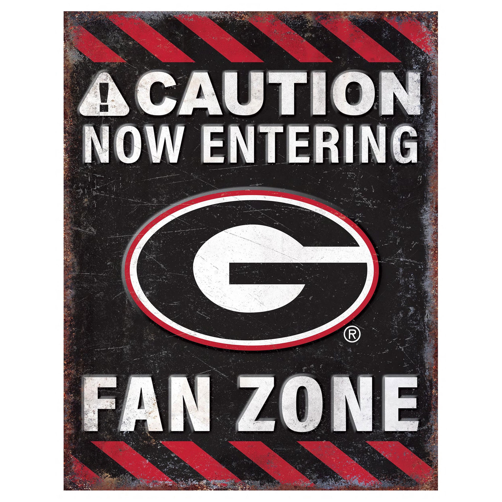 Georgia Bulldogs 13" x 20" Fan Zone Metal Sign - Walmart.com