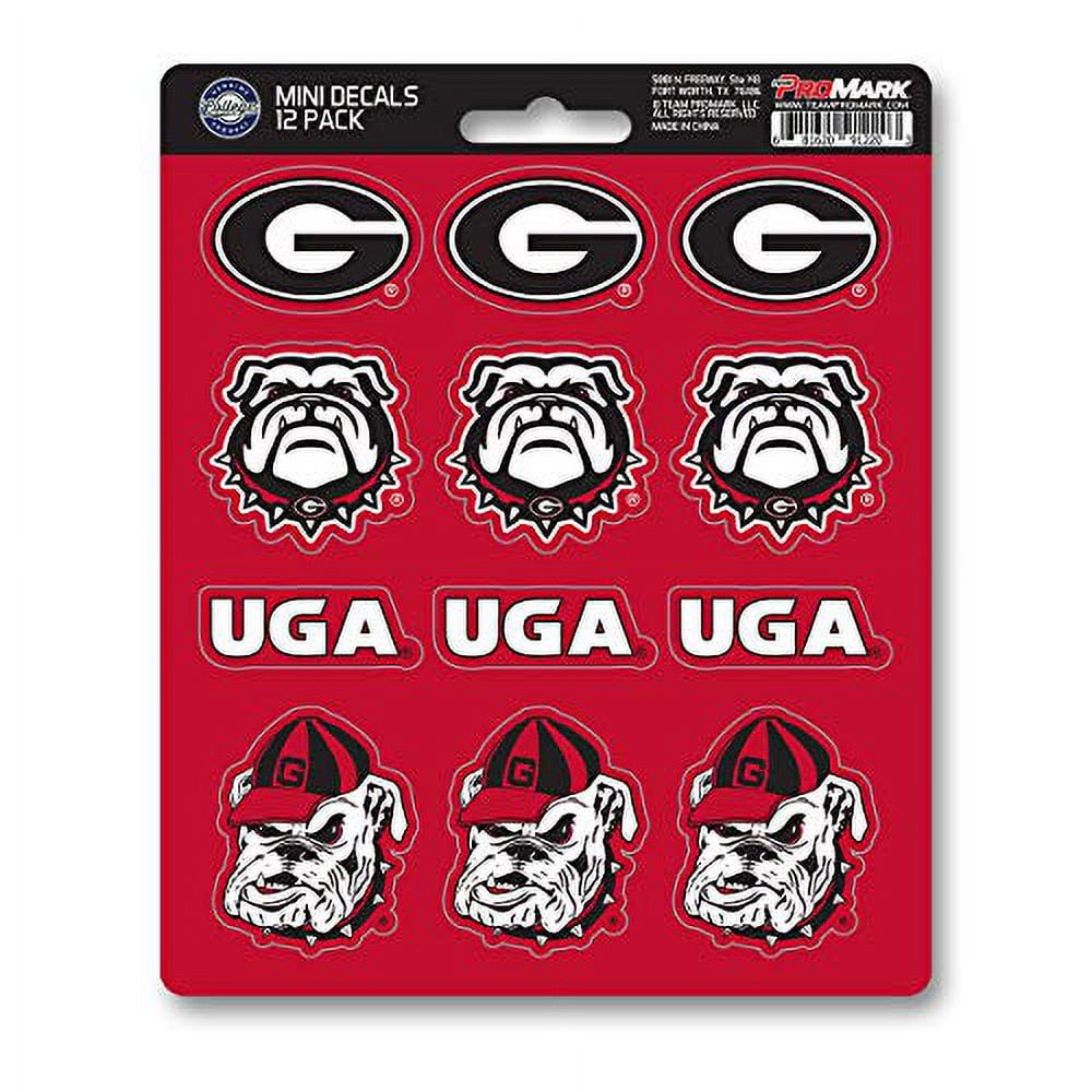 Georgia Bulldogs Decal Set Mini 12 Pack - Walmart.com