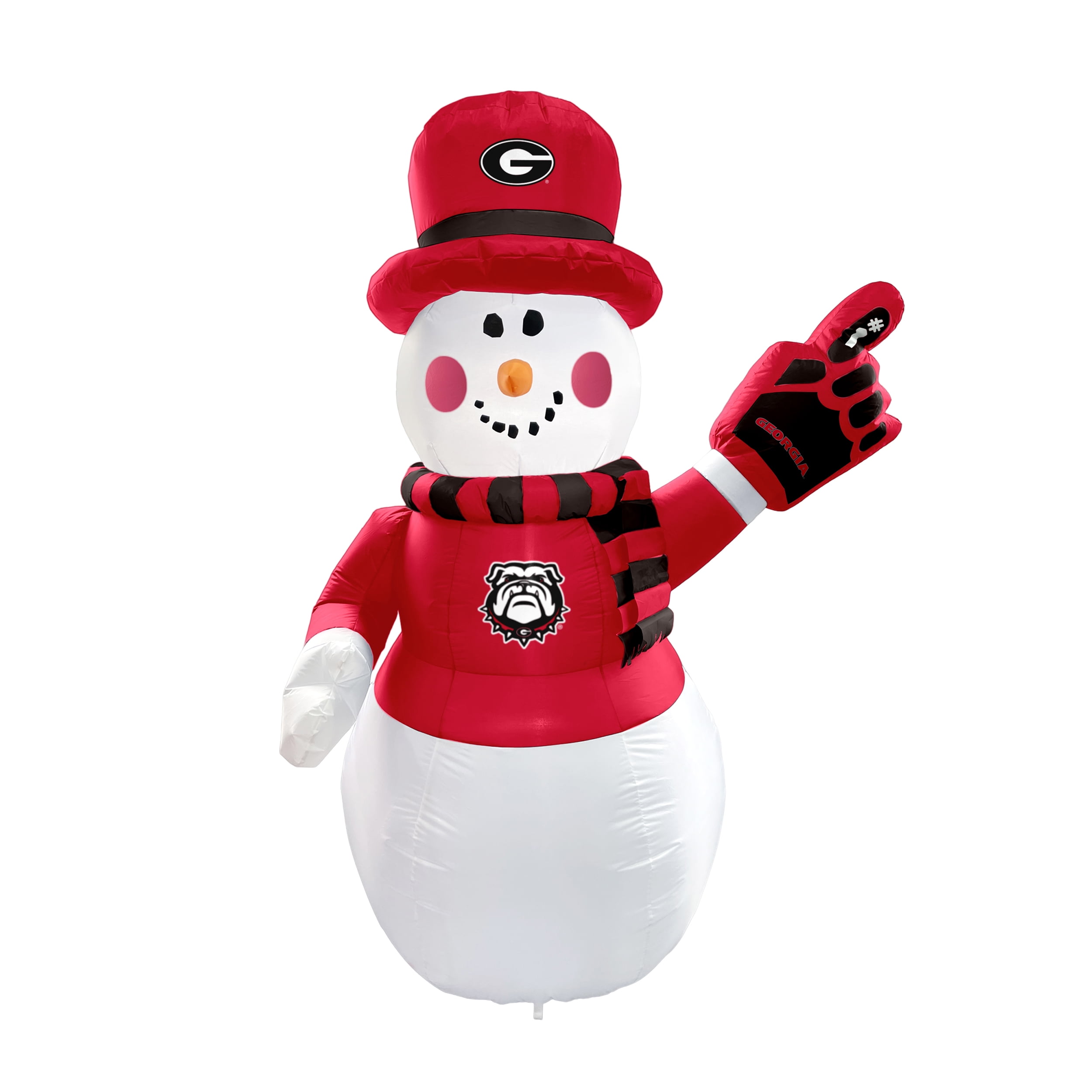 Georgia Bulldog Snowman