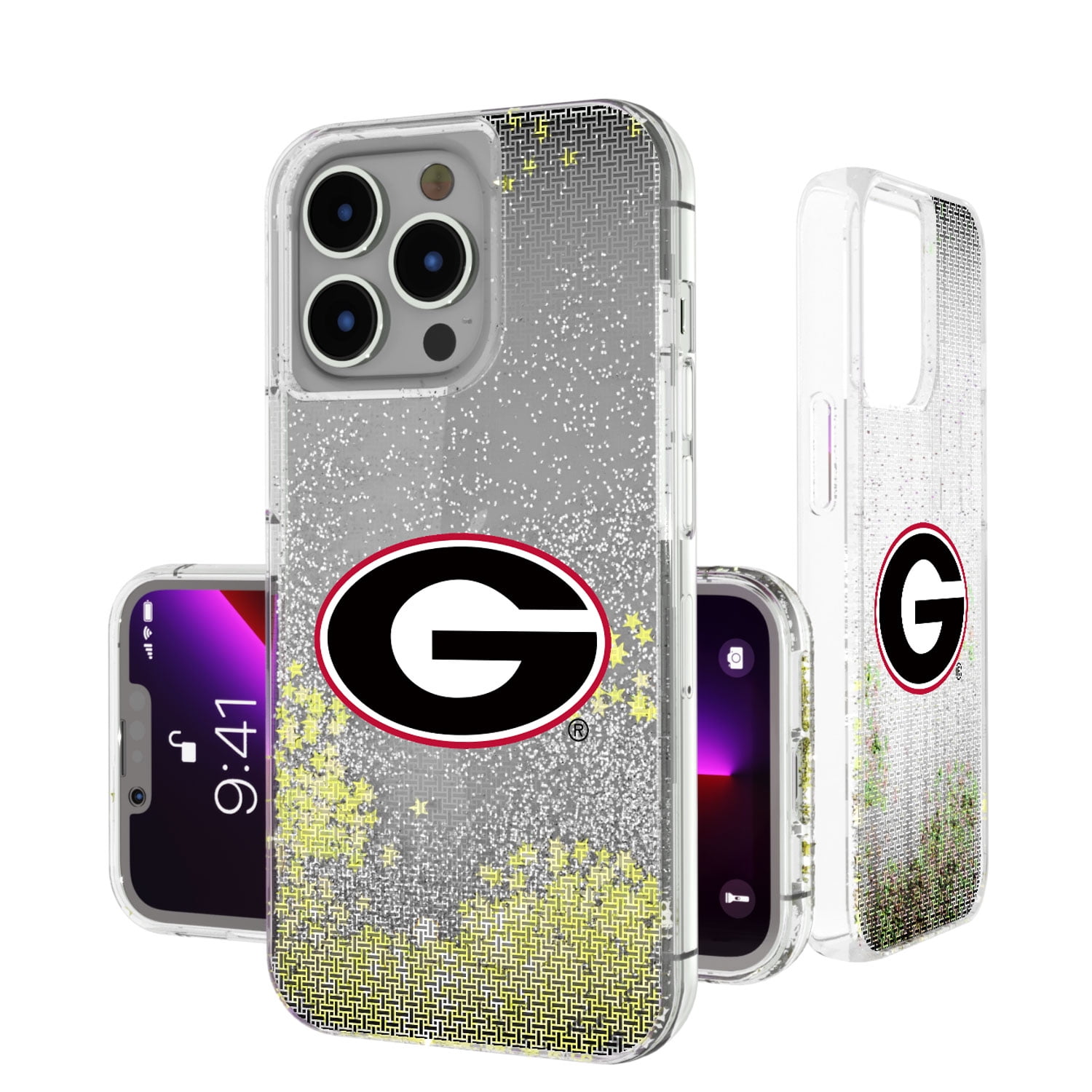 Georgia Bulldogs Linen Logo iPhone Glitter Case - Walmart.com