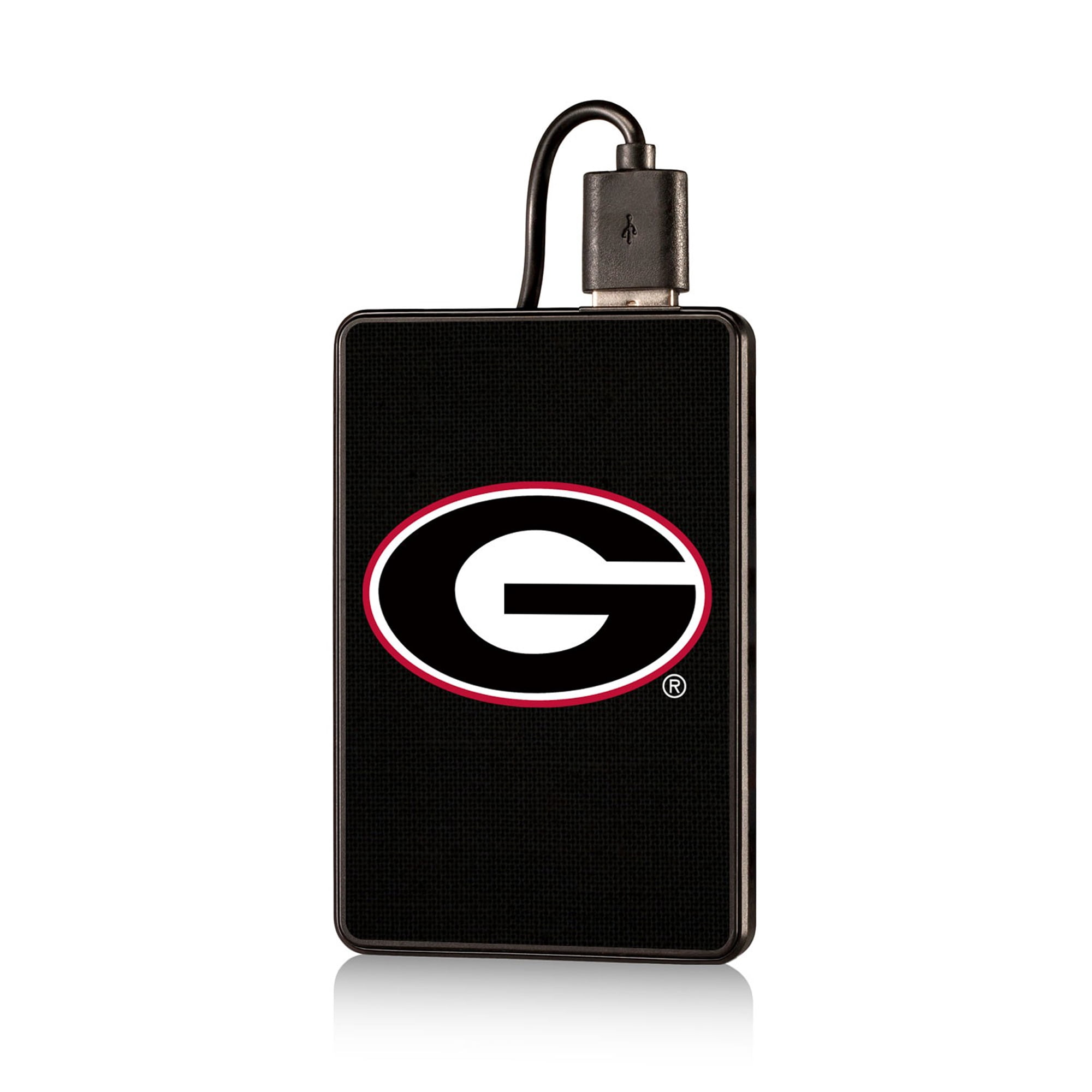 Georgia Bulldogs Primary Logo 2500mAh Solid Design Credit Card ...