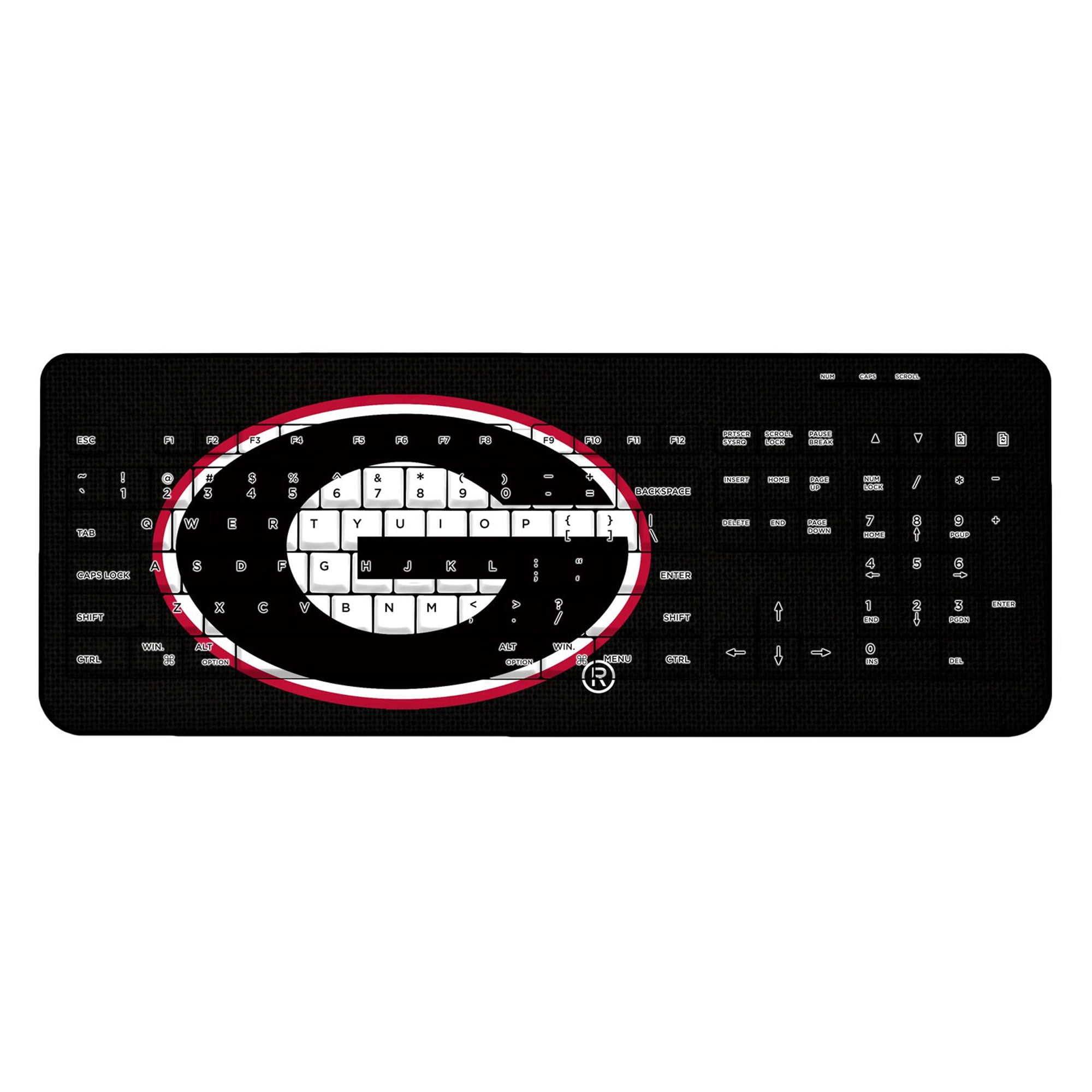 Georgia Bulldogs Primary Logo Solid Design Wireless Keyboard - Walmart.com